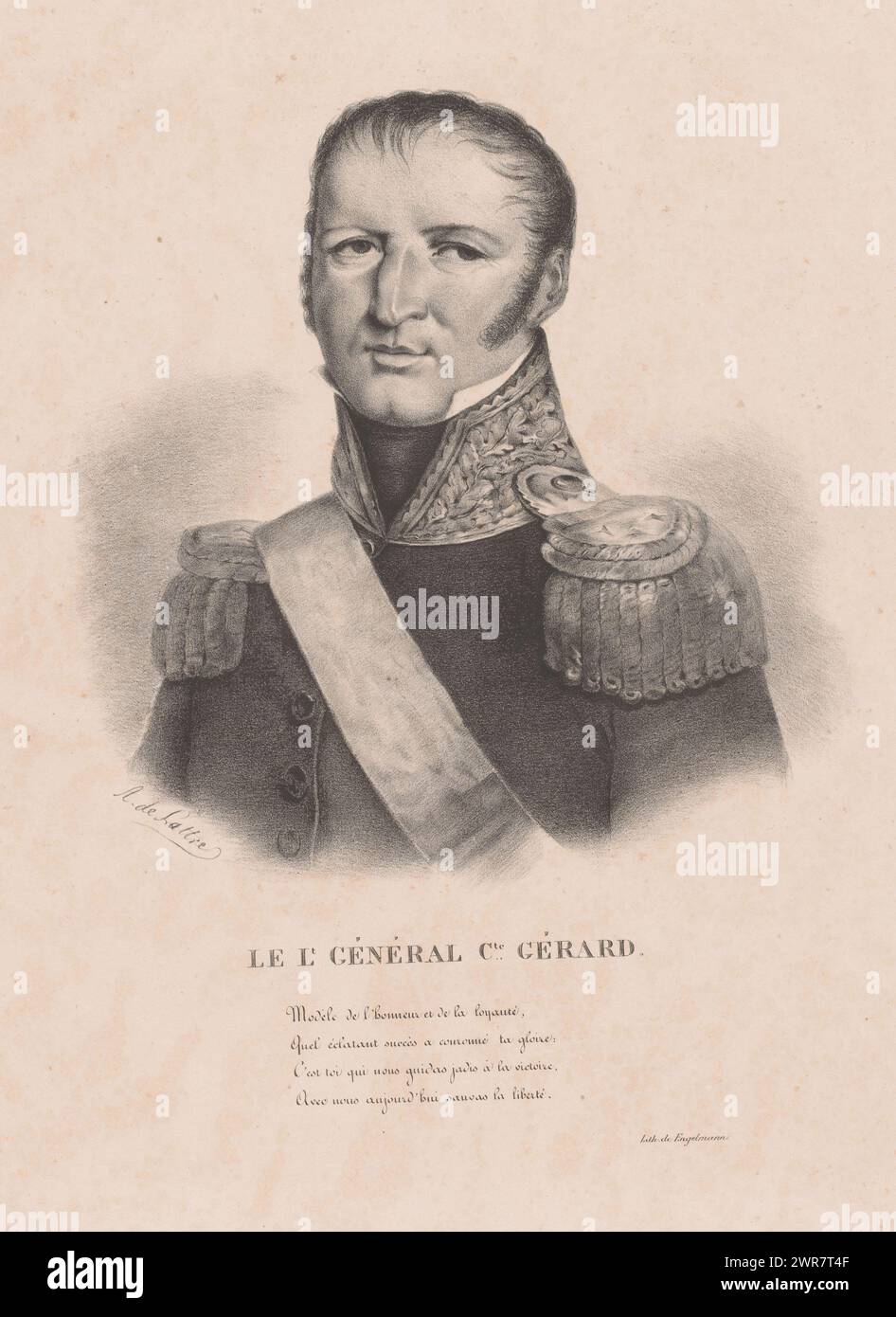 Portrait of Étienne Maurice Gérard, Le Lt. Général C.te Gérard (title ...