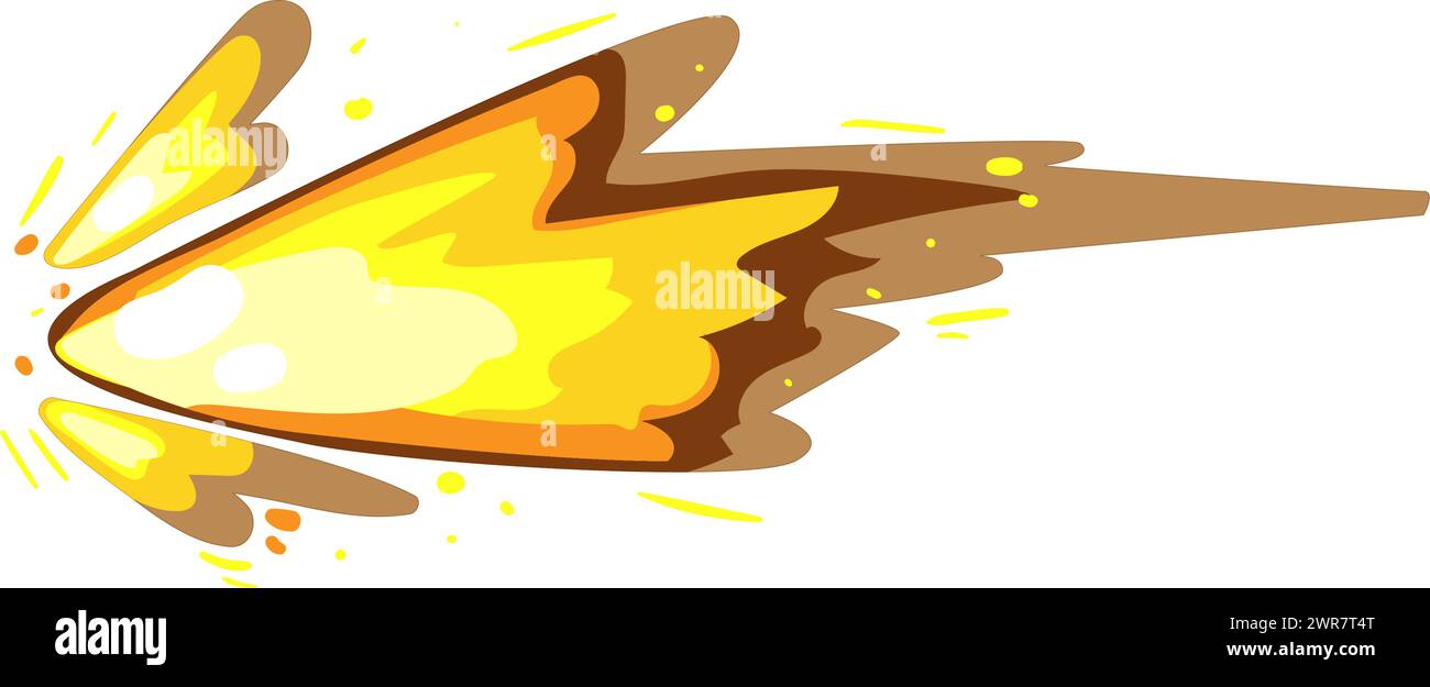 fire gun flash cartoon vector illustration Stock Vector Image & Art - Alamy