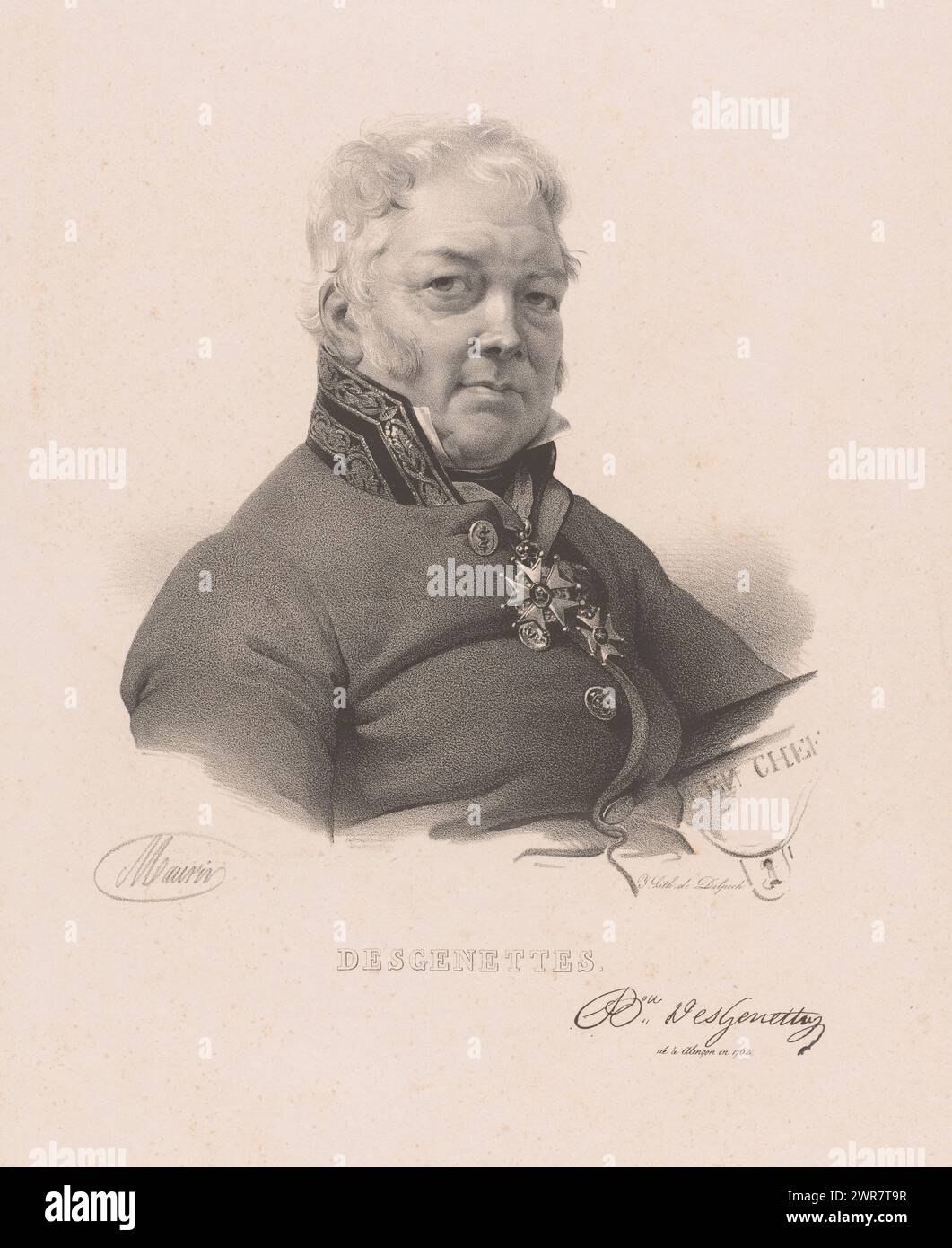 Portrait of René-Nicolas Dufriche Desgenettes, Desgenettes (title on ...