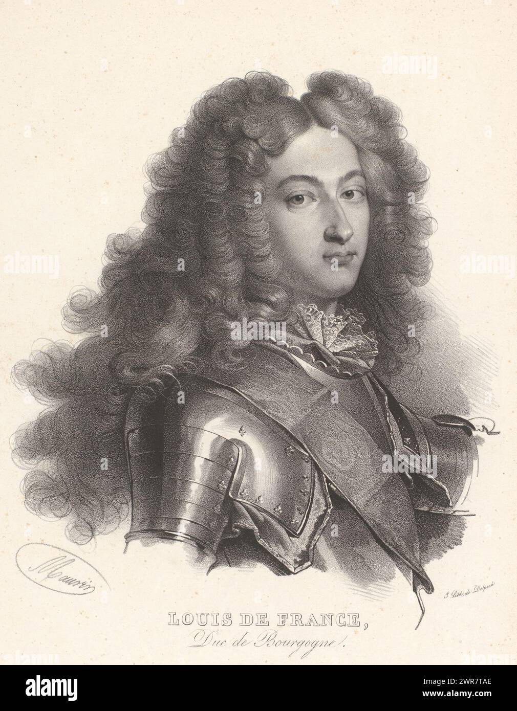 Portrait of Louis, Duke of Burgundy, Dauphin of France, Louis de France ...