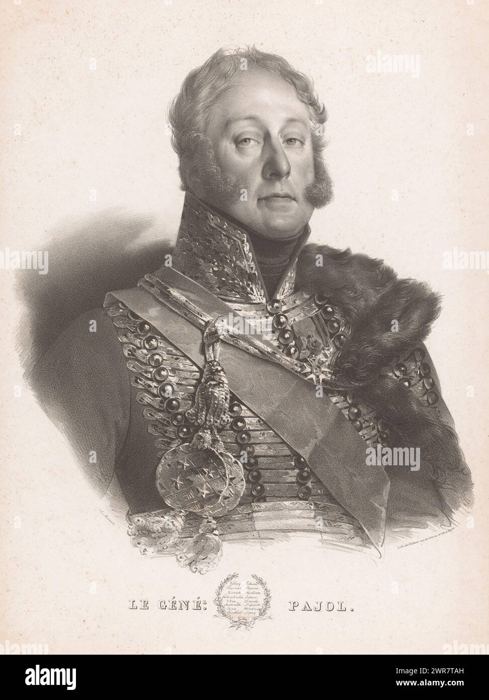 Portrait of Pierre Claude Pajol, Le génél. Pajol (title on object ...