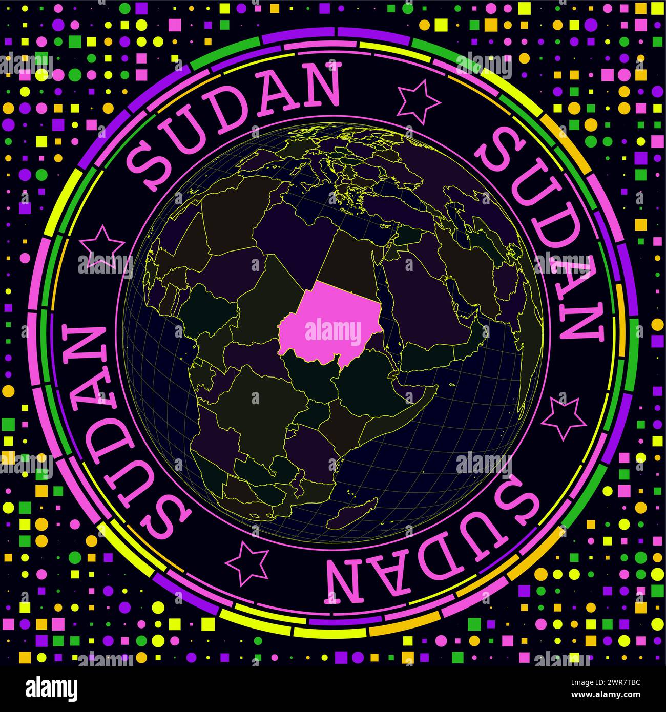 Map satellite geography sudan hi-res stock photography and images - Alamy