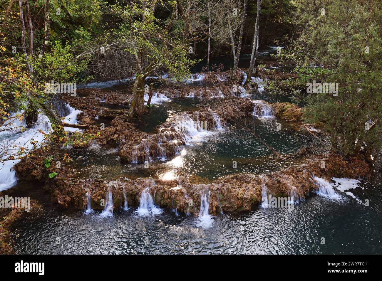 Wasserfall, Martin Brod , Fluss, Flussufer, Una Nationalpark, Bosnien ...