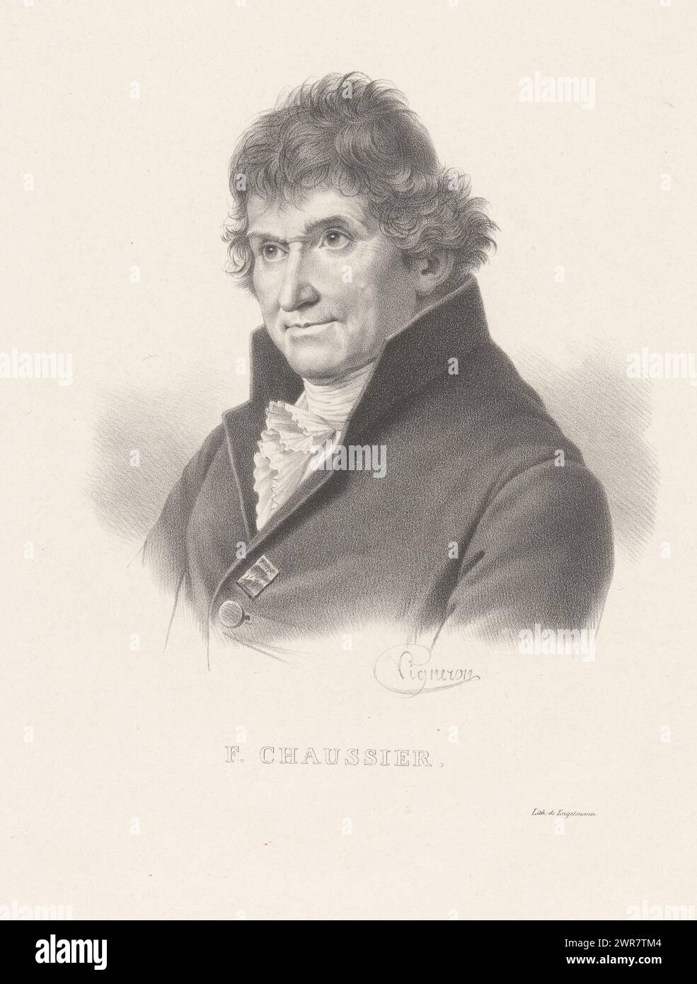 Portrait of François Chaussier, F. Chaussier (title on object), print ...
