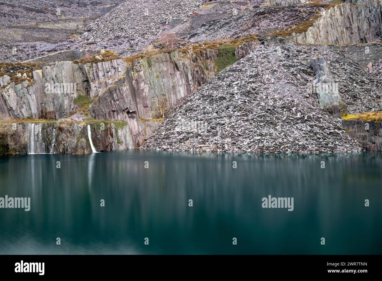 Dinorwic Slate Quarry - Industrial Landscape Stock Photo - Alamy