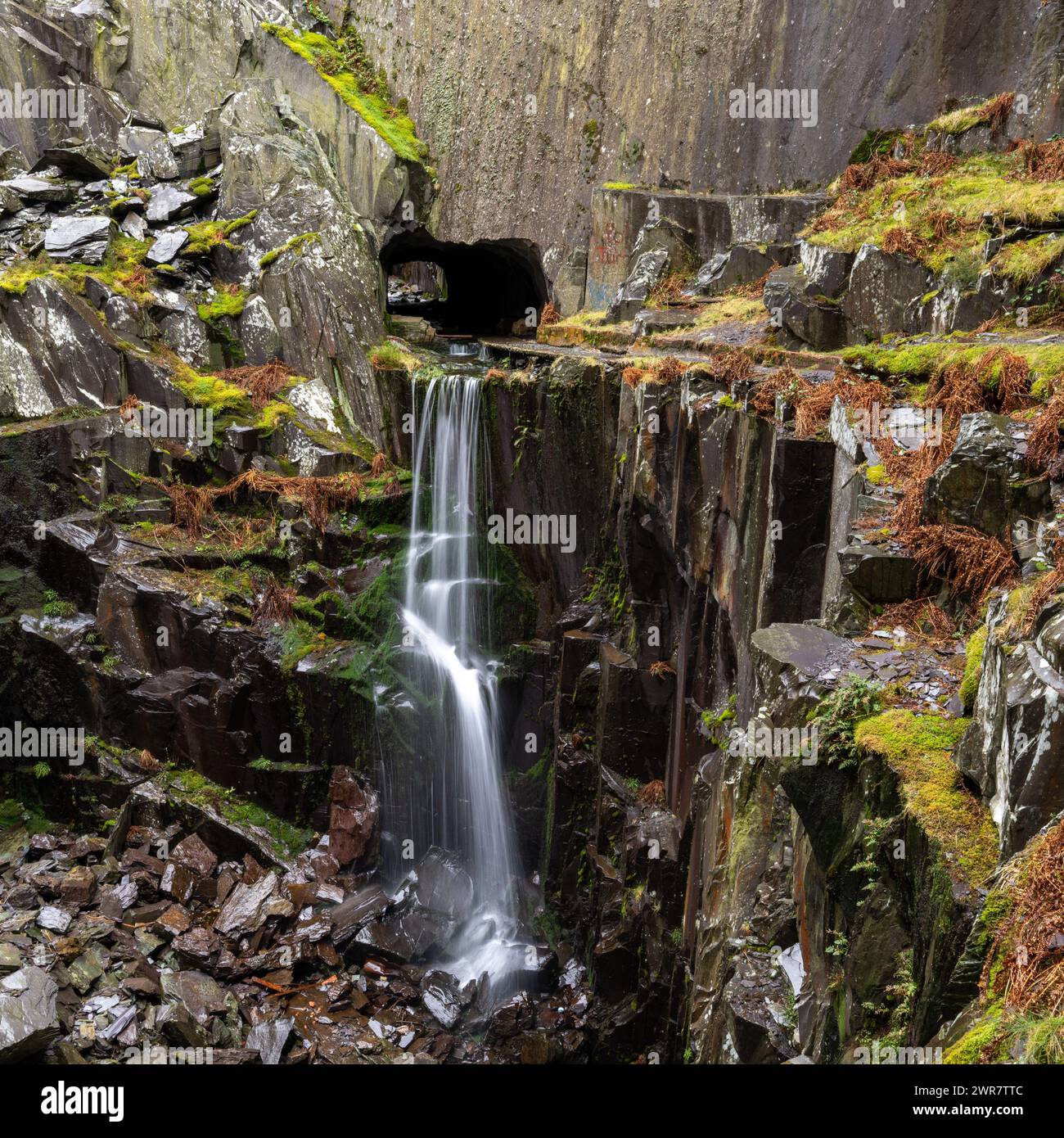 Dinorwic Slate Quarry - Industrial Landscape Stock Photo - Alamy