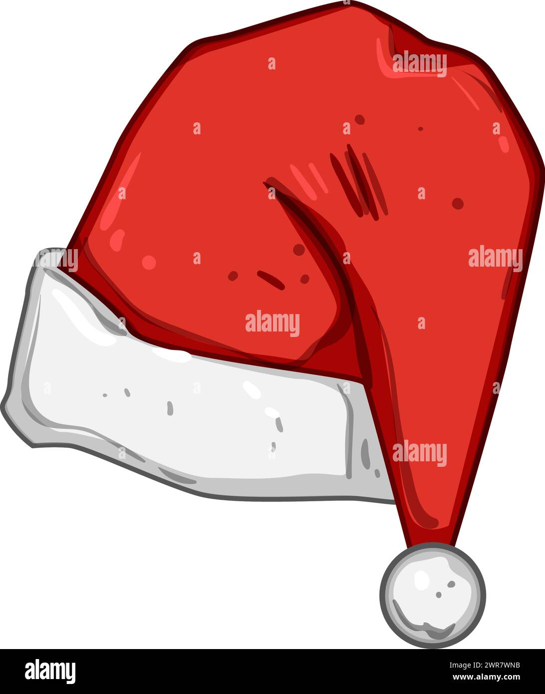 head hat santa cartoon vector illustration Stock Vector Image & Art - Alamy