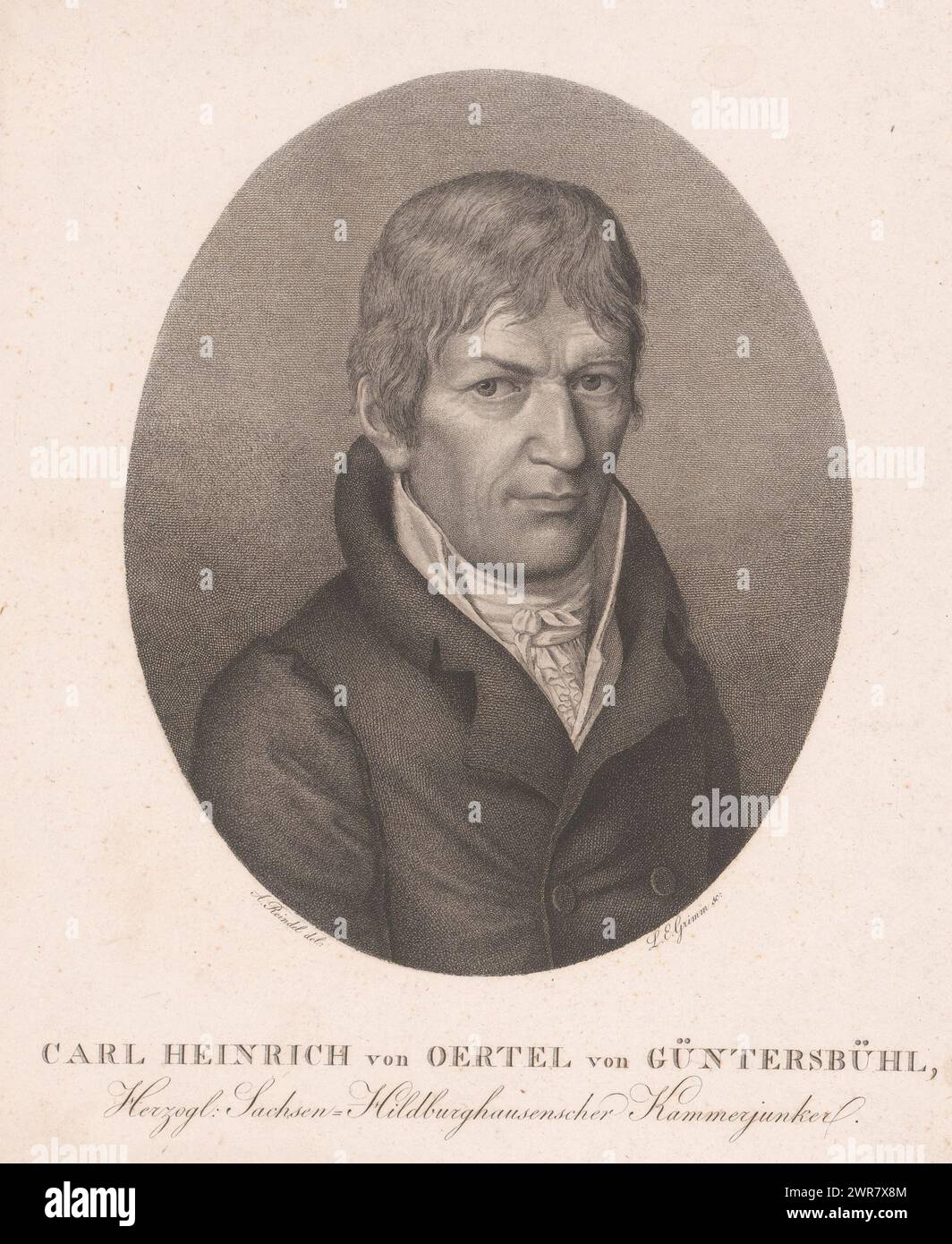 Portrait of Carl Heinrich von Oertel von Güntersbühl, print maker ...