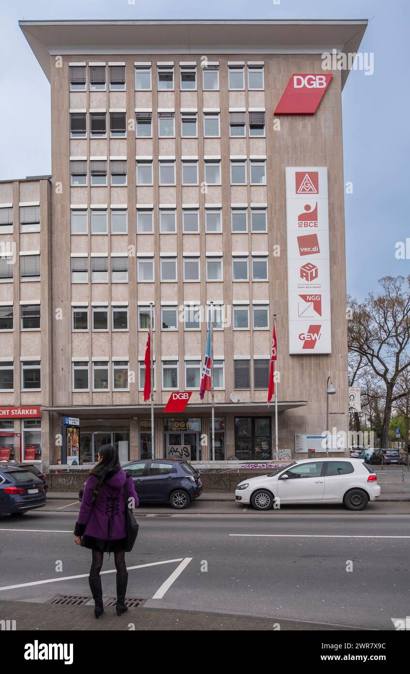 Cologne headquarters of the German Trade Union Confederation DGB Stock ...