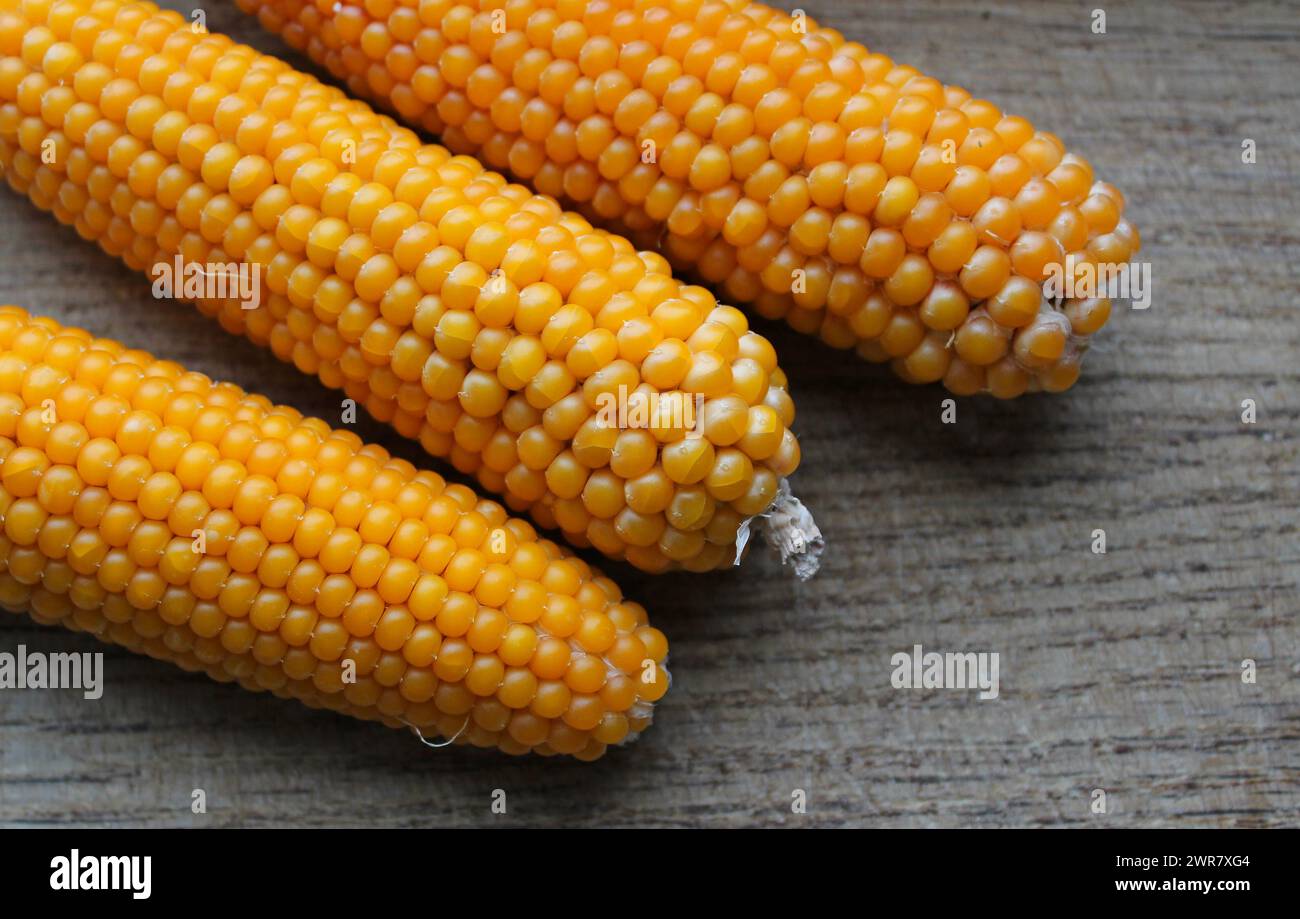 Three corn on the cob hi-res stock photography and images - Alamy