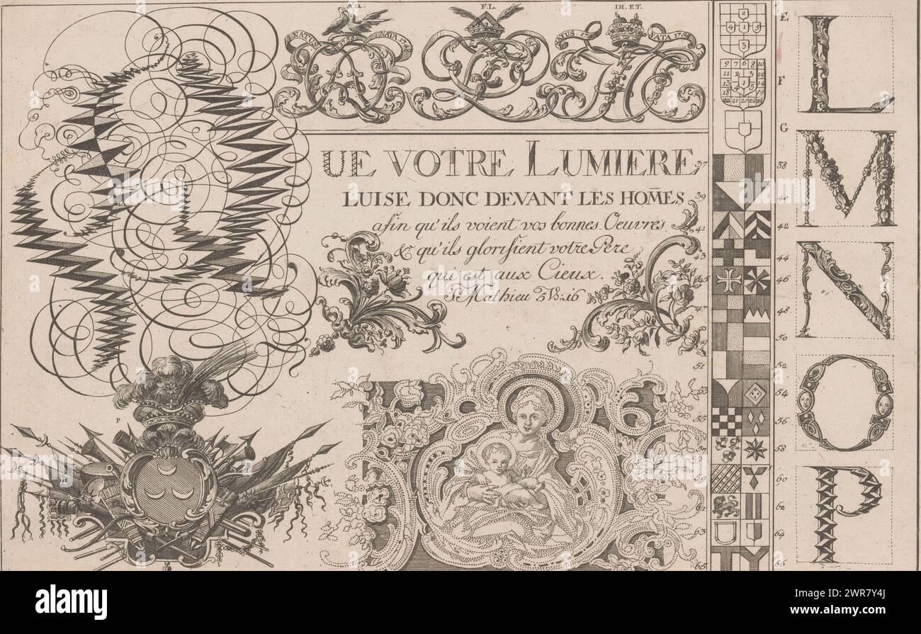 Calligraphed text que votre lumiere hi-res stock photography and images ...