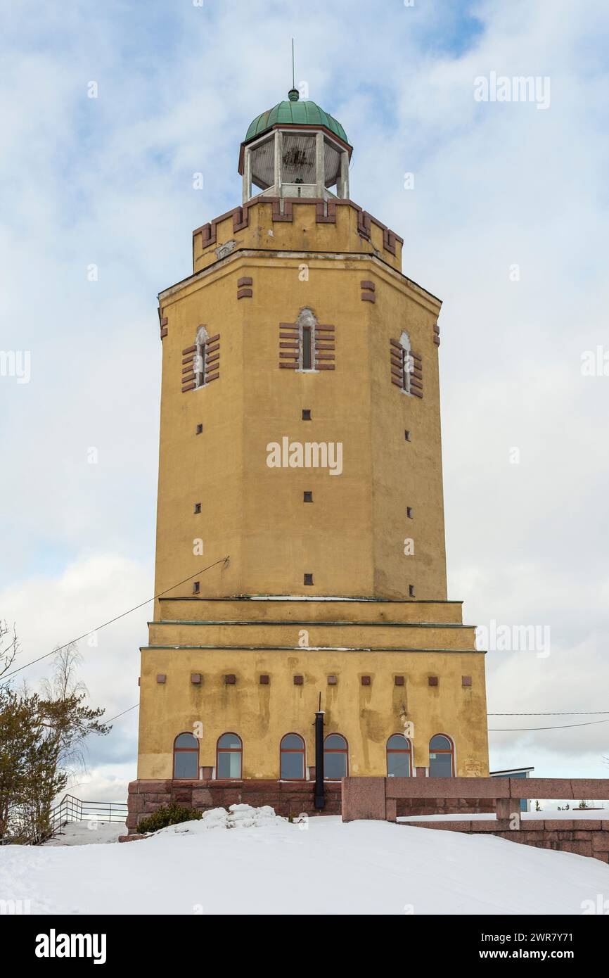 Haukkavuori sightseeing tower in Kotka, Finland Stock Photo - Alamy