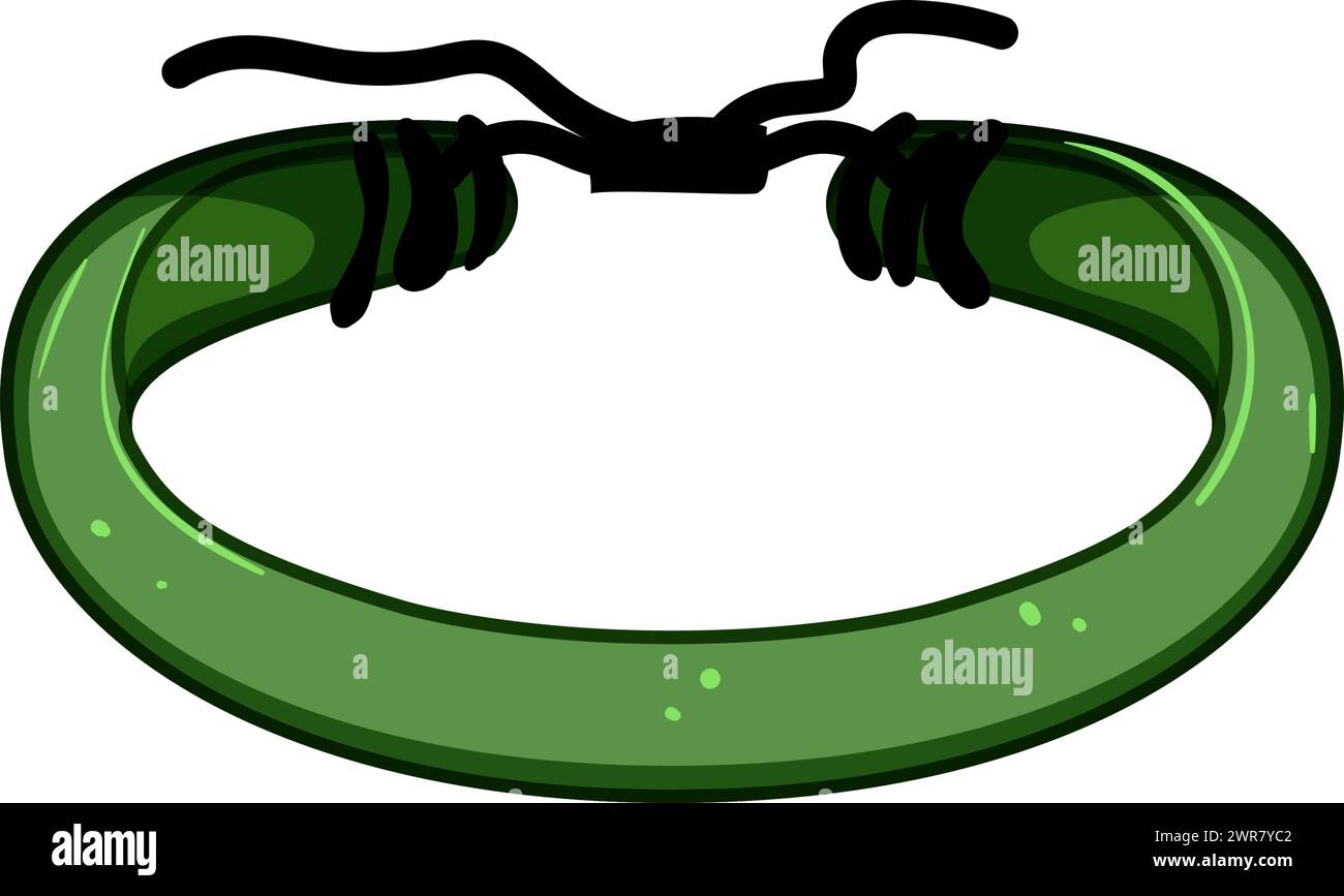 Boho Hippie Friendship Bracelets Cartoon Vector Illustration Stock