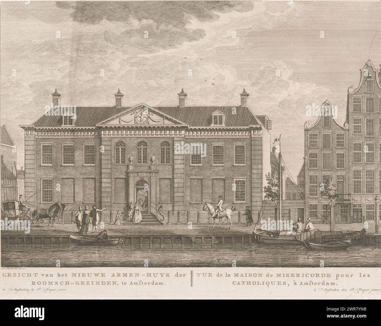 View of the Roman Catholic poorhouse in Amsterdam, View of the new ...