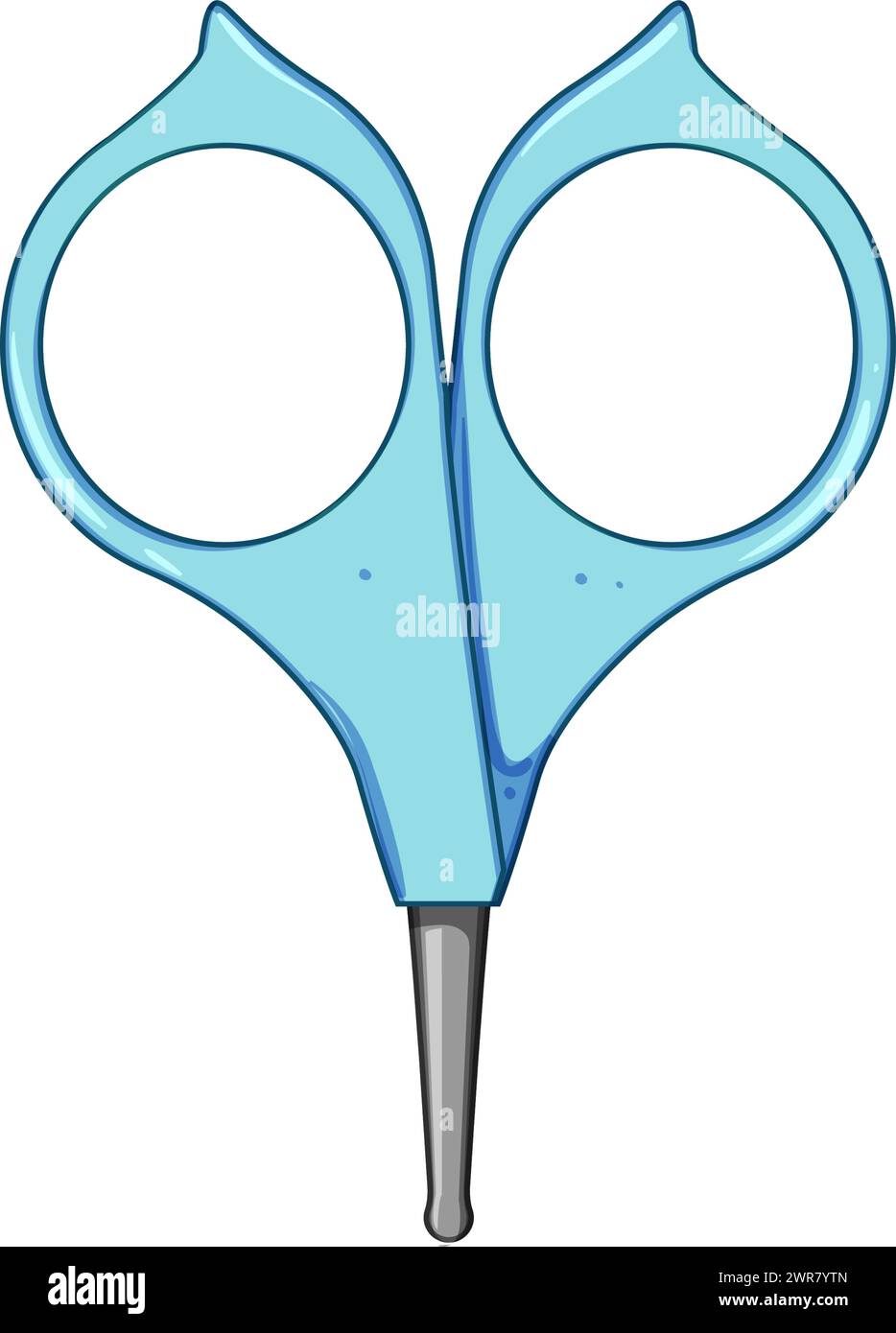hold kid scissors cartoon vector illustration Stock Vector Image & Art ...