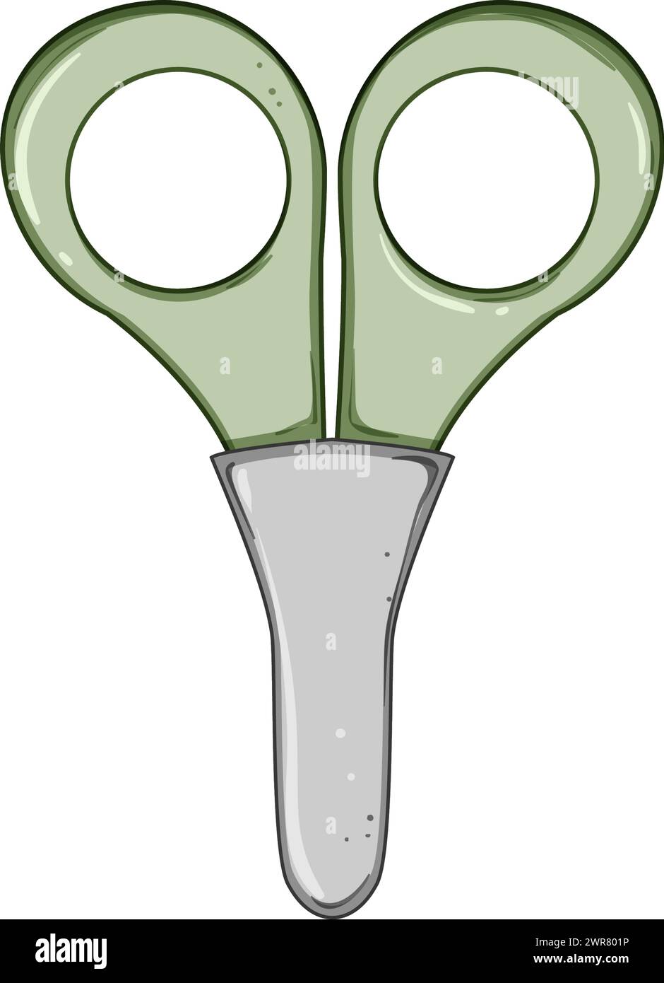 children kid scissors cartoon vector illustration Stock Vector Image ...