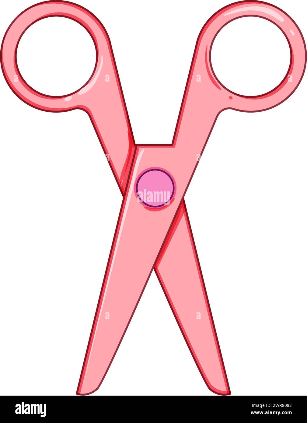 child kid scissors cartoon vector illustration Stock Vector Image & Art ...