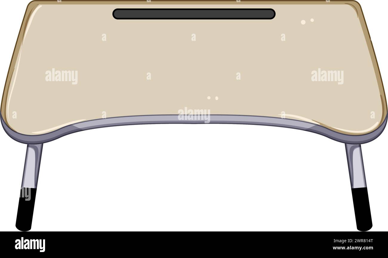 bank laptop stand cartoon vector illustration Stock Vector Image & Art ...