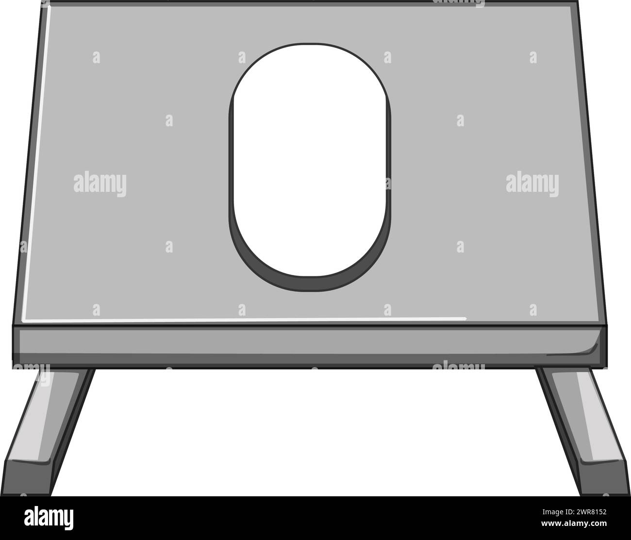 executive laptop stand cartoon vector illustration Stock Vector Image ...