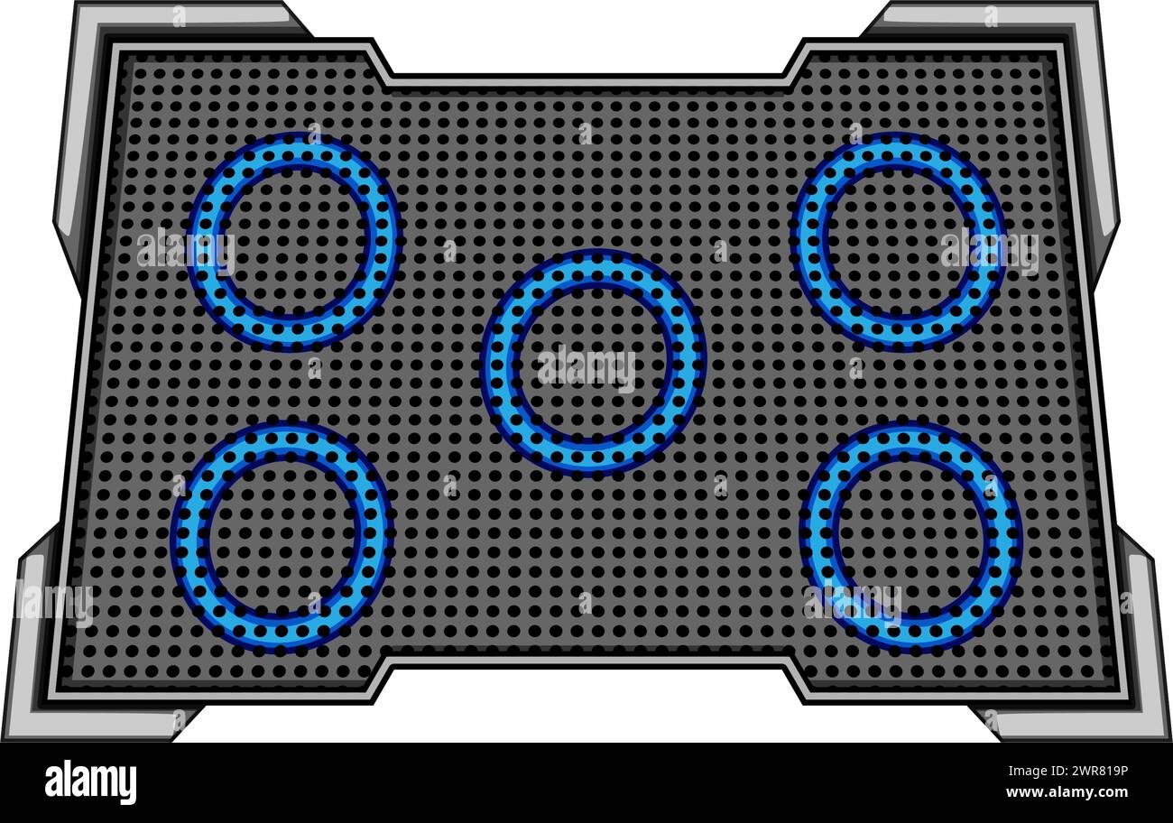 business laptop stand cartoon vector illustration Stock Vector Image ...