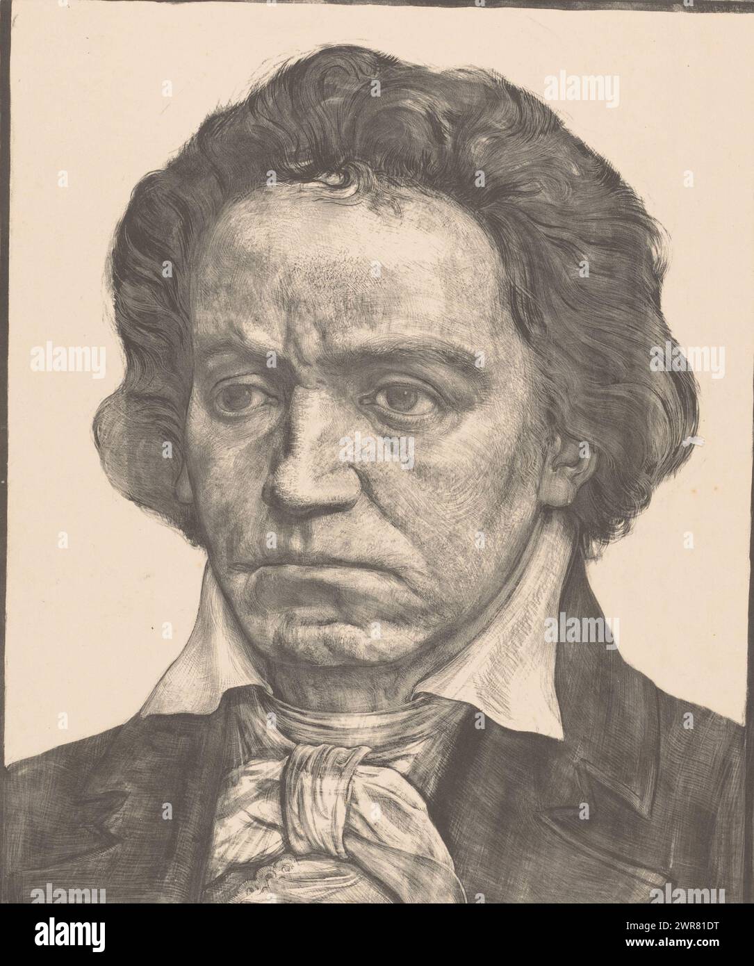 Portrait of Ludwig van Beethoven, Beethoven (title on object), print ...