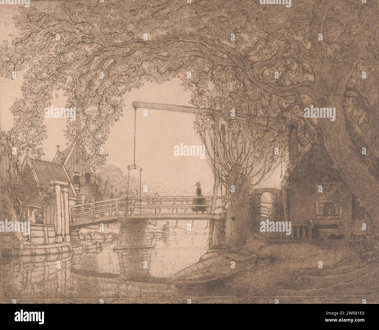 The drawbridge Edam (original title on object), print maker: Wijnand ...