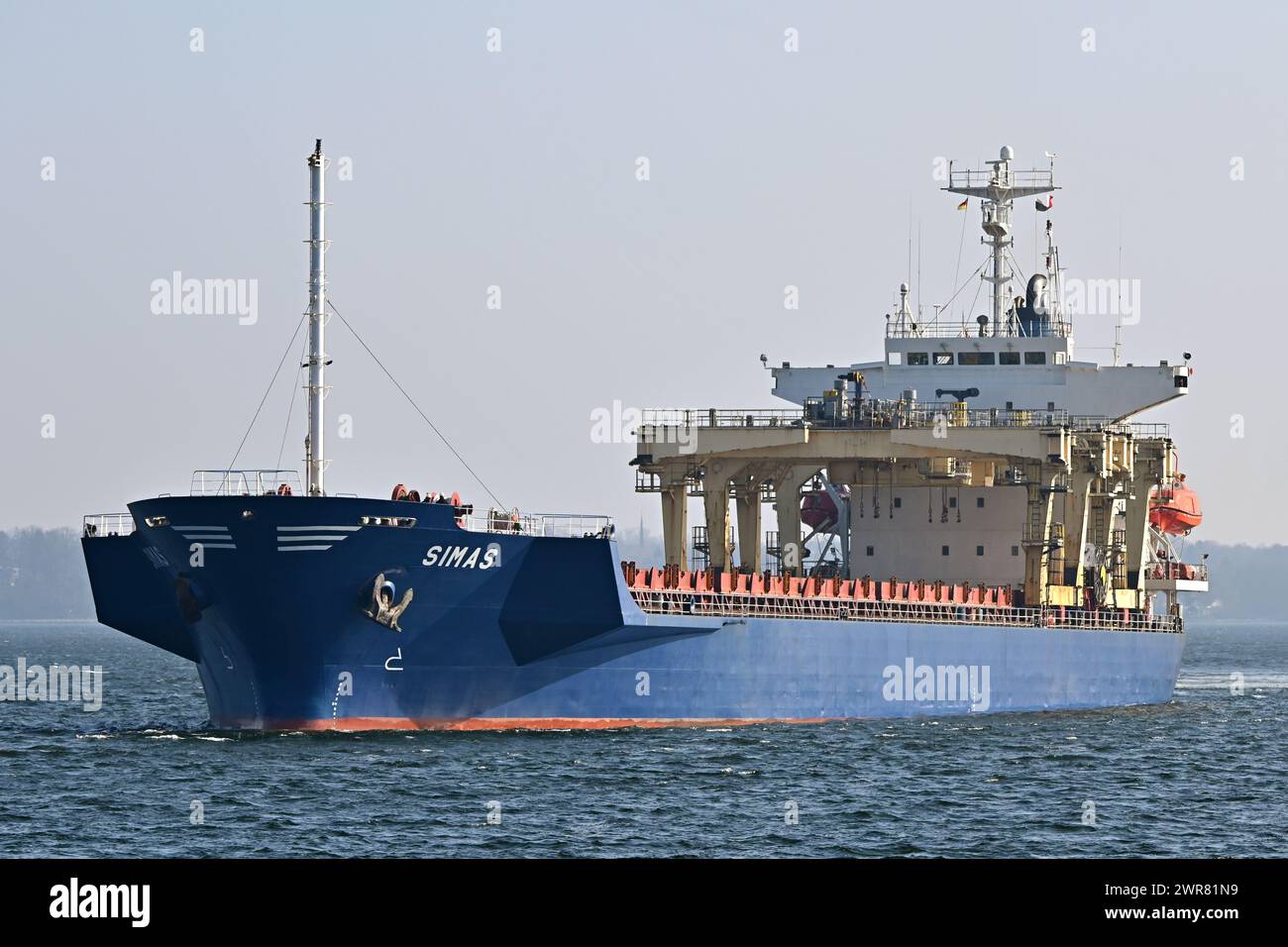 General Cargo Ship SIMAS passing the Kiel Canal Stock Photo - Alamy