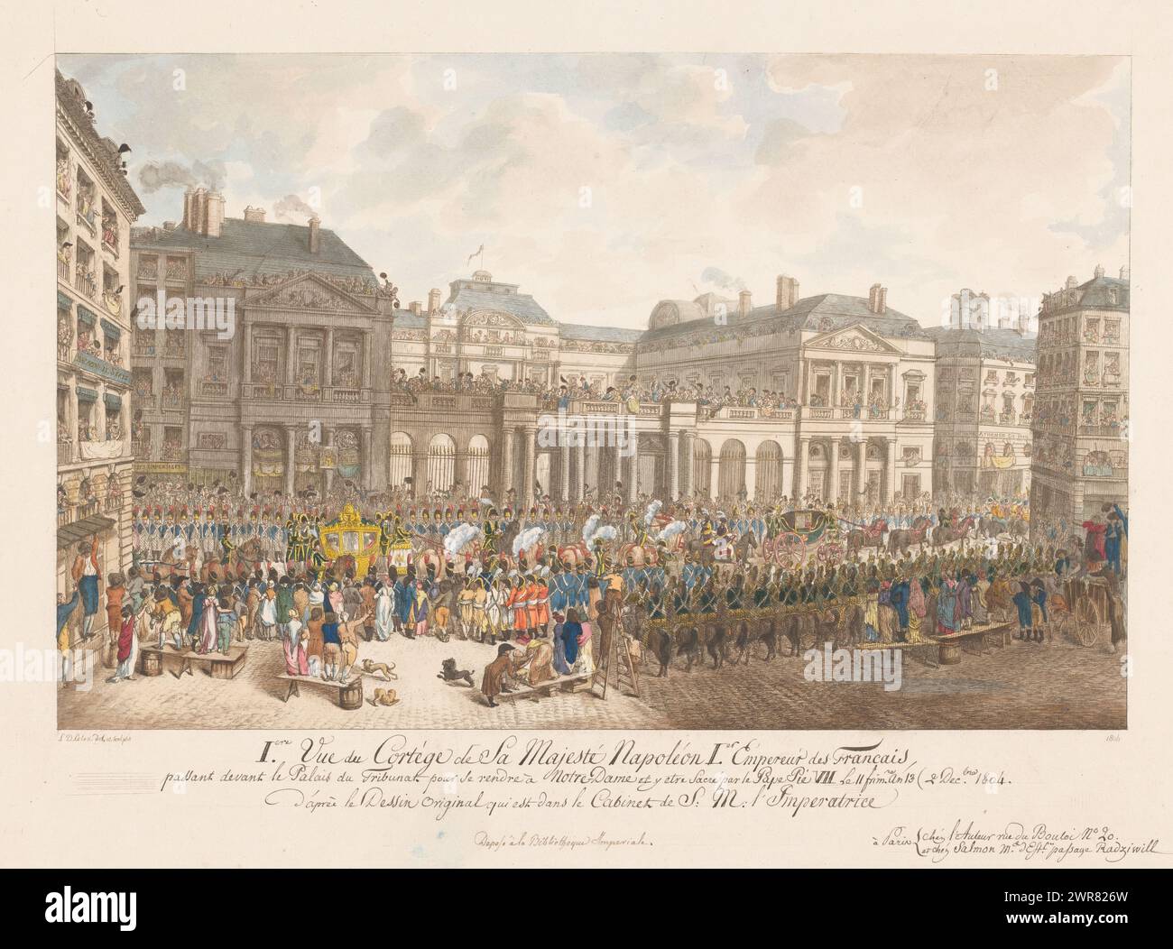 Cortege de sa majeste napoleon i er empereur des francais hi-res stock ...