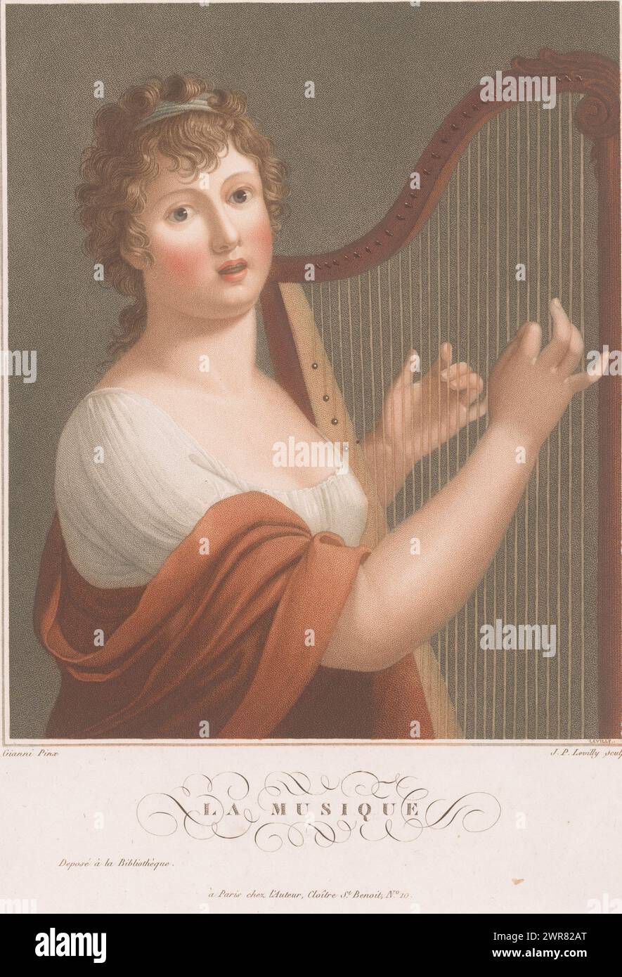 Personifications of music and painting hi-res stock photography and ...