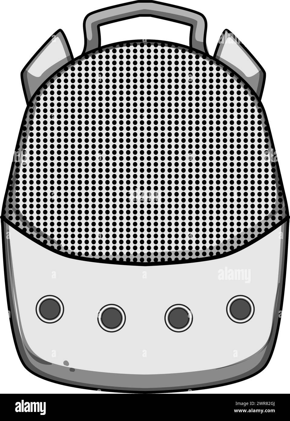 service pet travel carrier cartoon vector illustration Stock Vector ...
