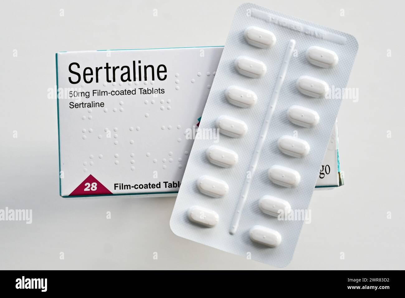 A packet of Sertraline tablets are pictured in Oxford, UK. March 2024 Stock Photo - Alamy