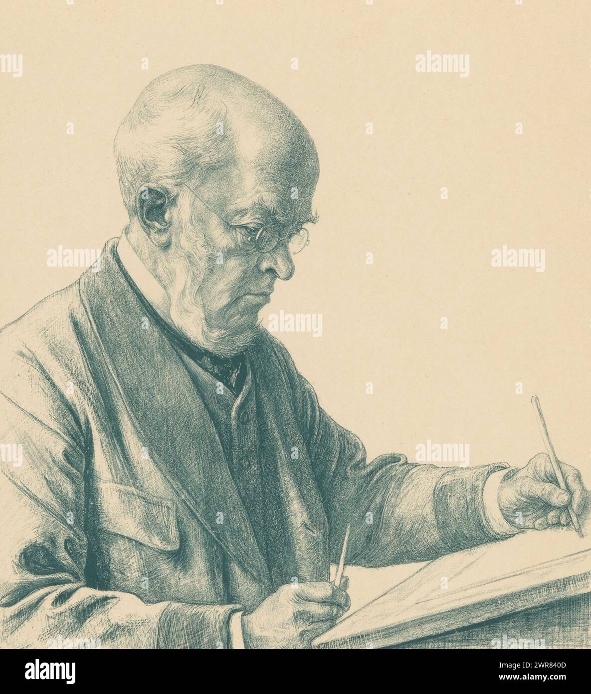 Portrait of Adolph Menzel, Portraits of De Kroniek (series title), The ...