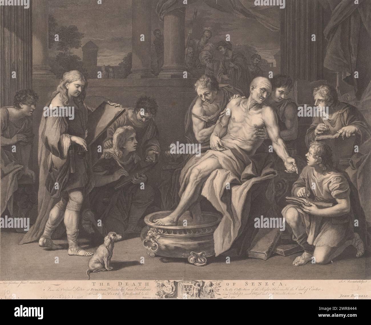 Death of Seneca, The Death of Seneca (title on object), numbered bottom ...