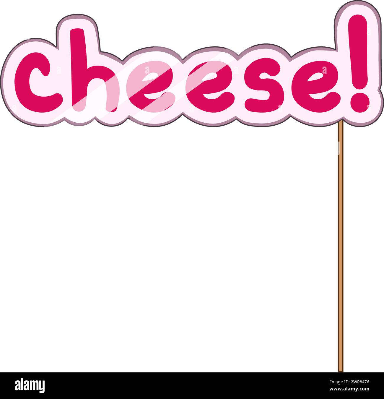 clip photo booth prop cartoon vector illustration Stock Vector Image ...