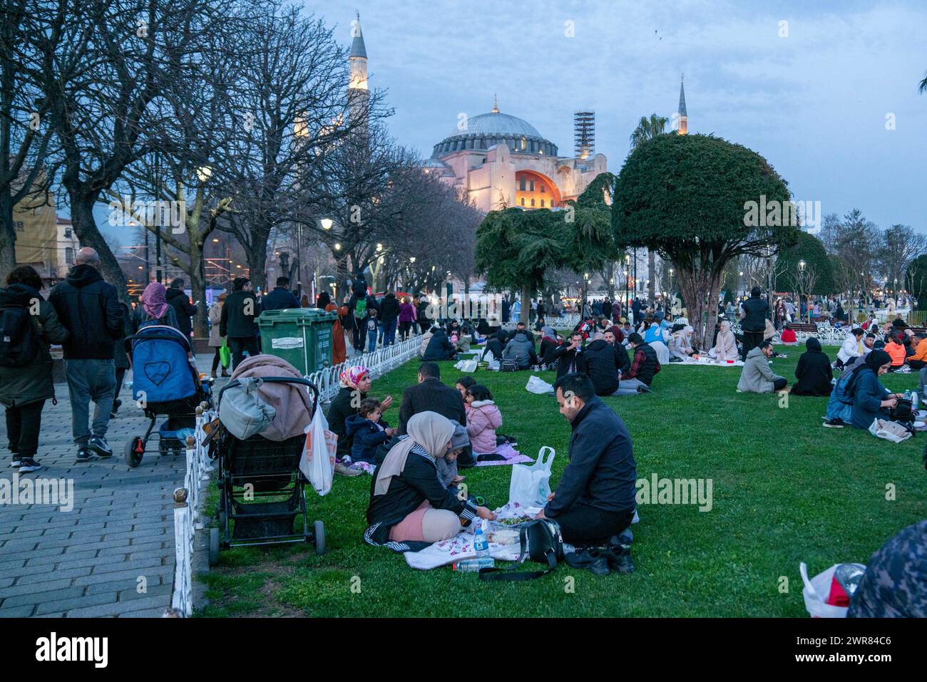 Fatih, Istanbul, Turkey. 11th Mar, 2024. Muslims break their fast as ...