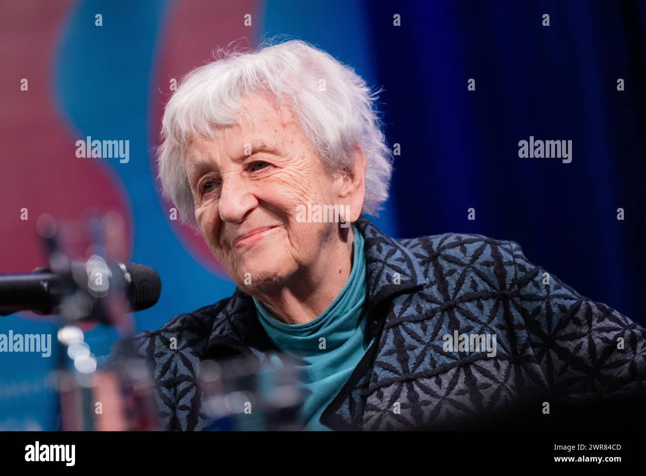 Cologne, Germany. 11th Mar, 2024. Ingrid Noll, author, talks about her ...