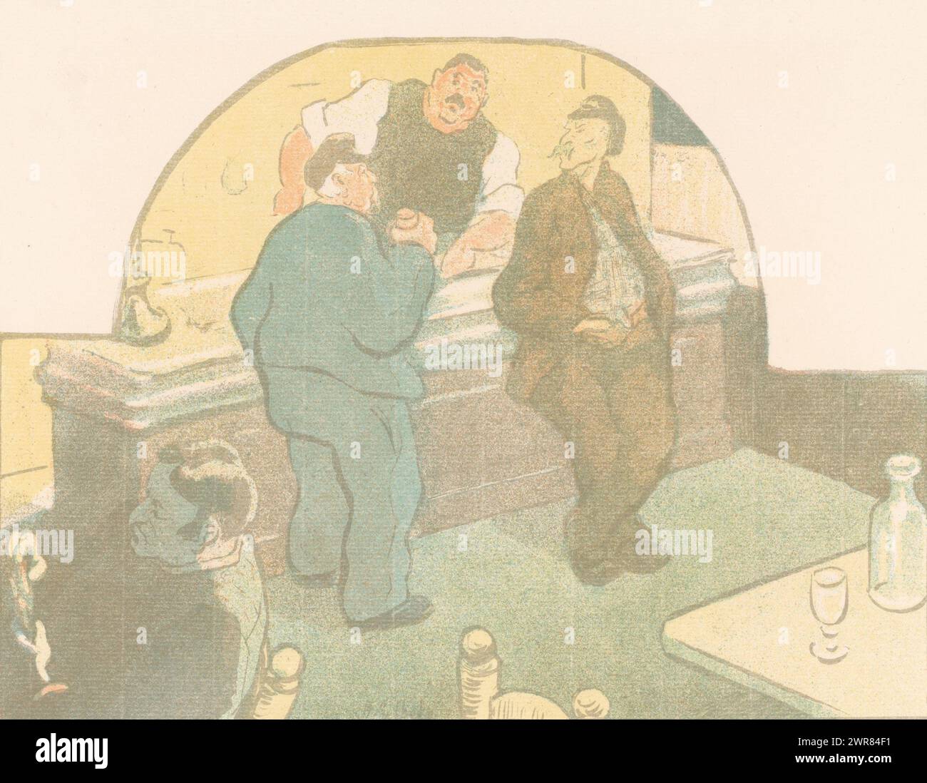 Four men in a bistro, Le Devoir, Performances of the Théâtre Libre ...