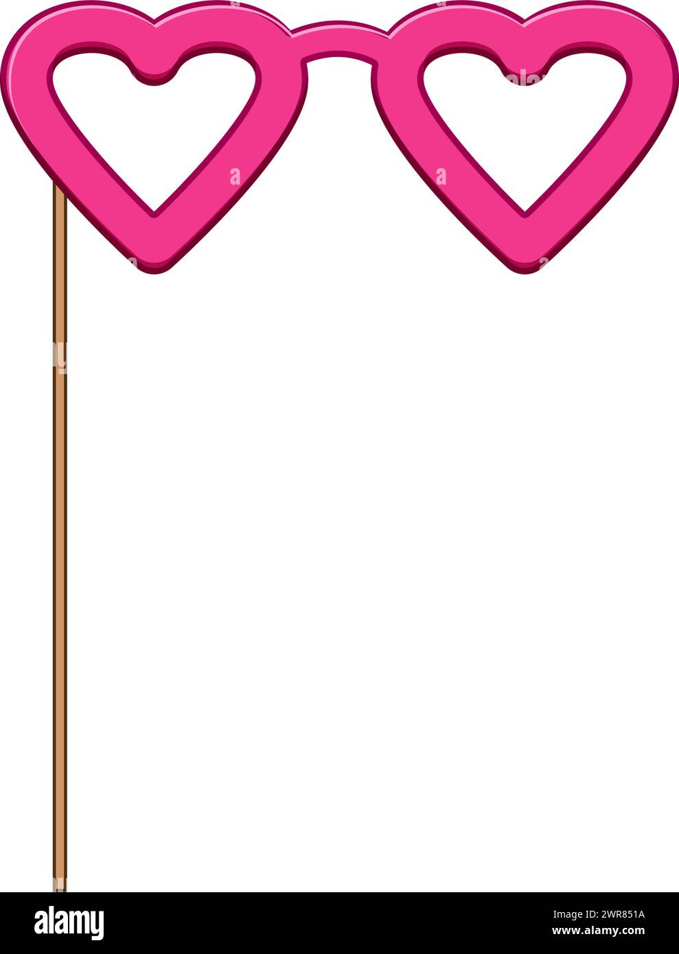 carnaval photo booth prop cartoon vector illustration Stock Vector ...