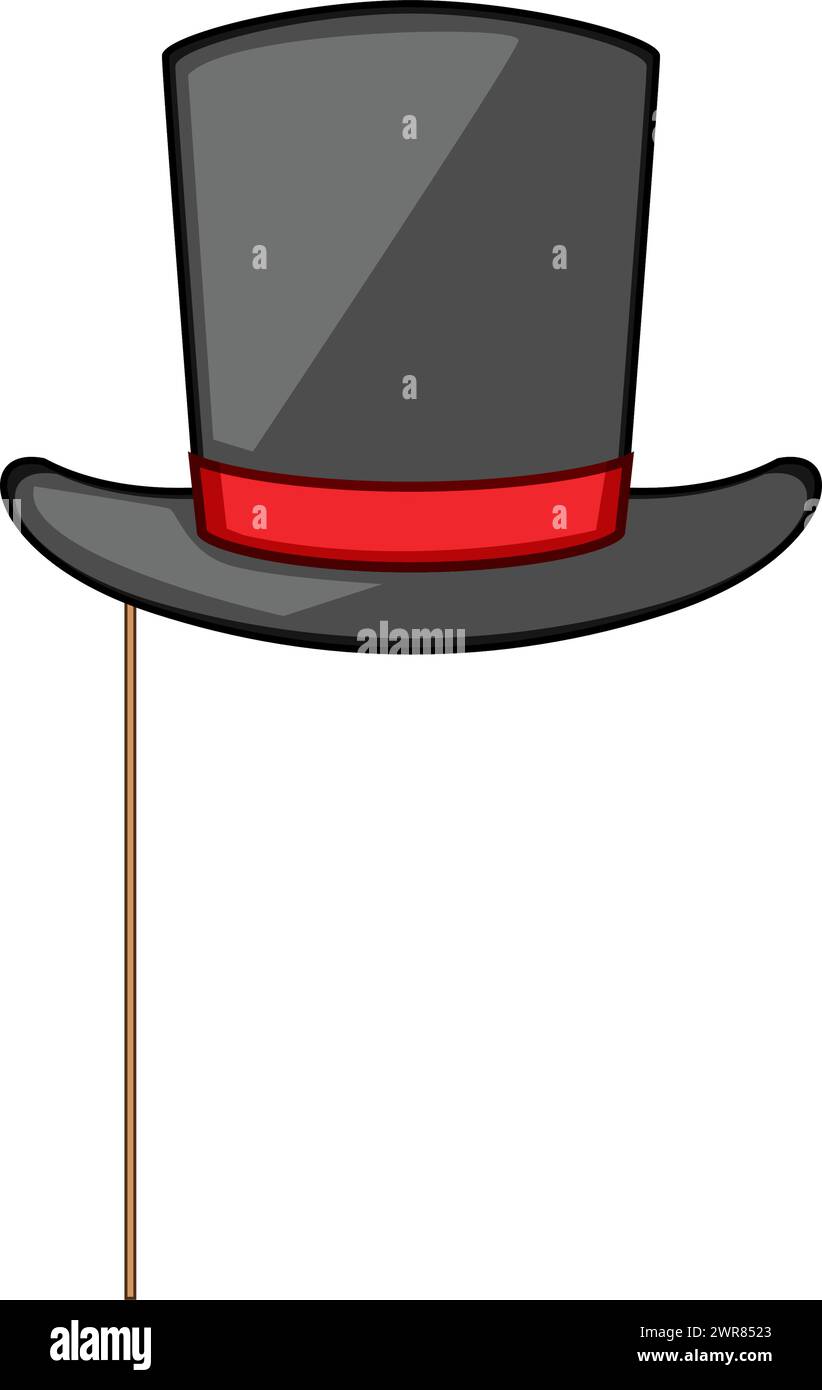 funny photo booth prop cartoon vector illustration Stock Vector Image ...