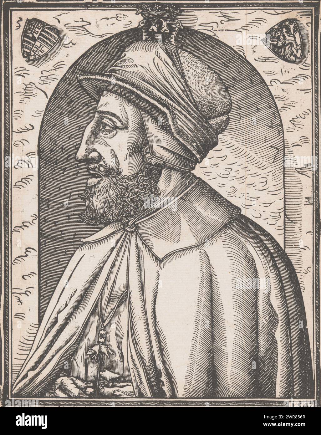 Portrait of Ferdinand I of Habsburg, German Emperor, print maker ...