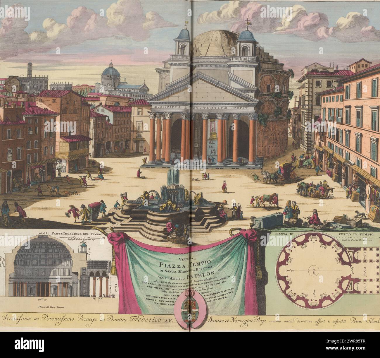 Santa maria della rotonda gia lantico pantheon hi-res stock photography ...