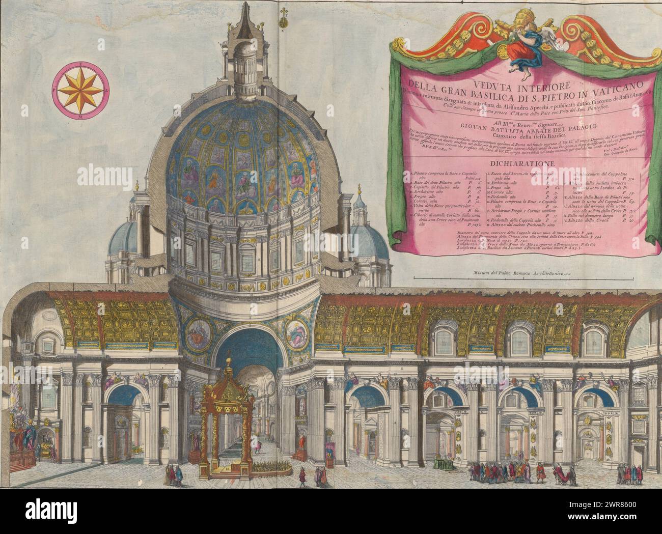 Veduta interiore della gran basilica di s hi-res stock photography and ...