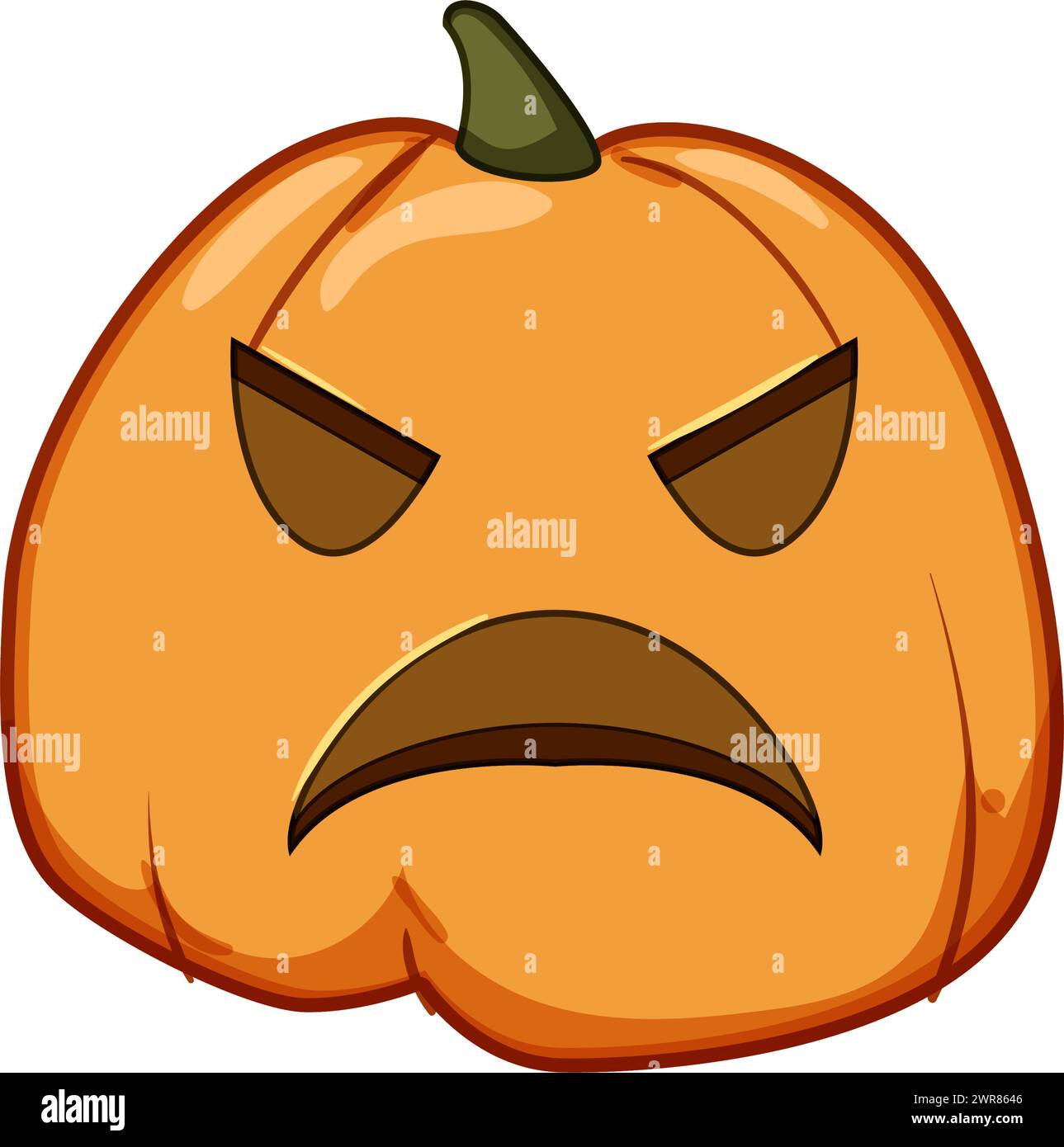 october pumpkin halloween character cartoon vector illustration Stock ...