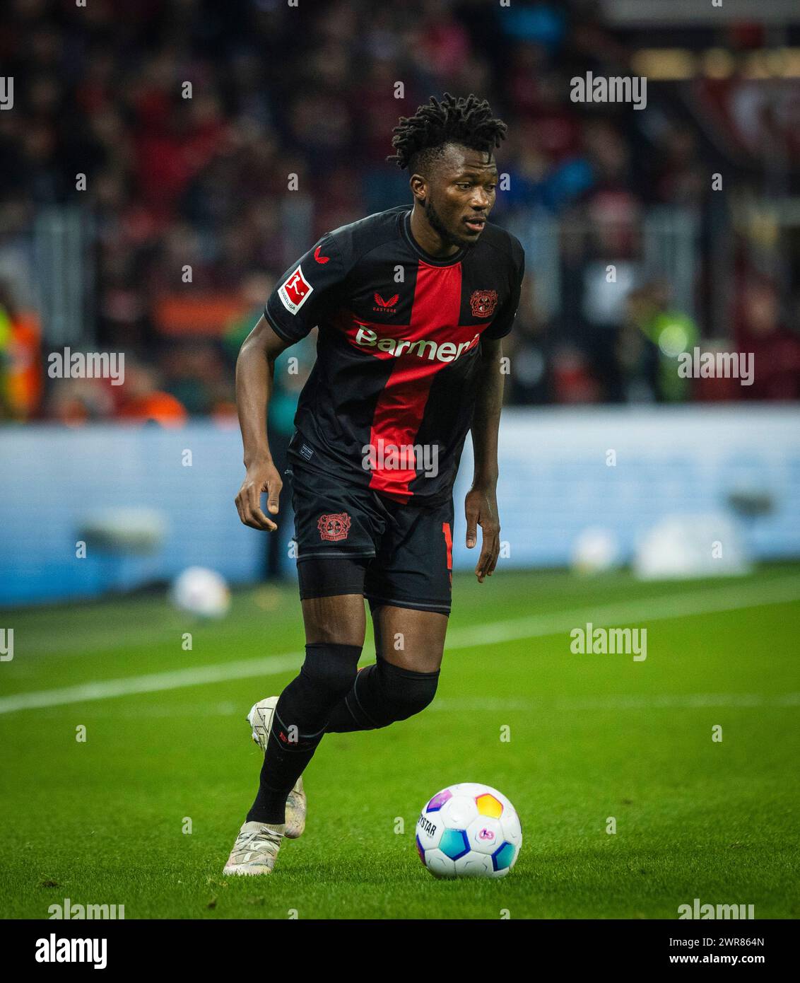 Leverkusen, Germany. 10th Mar 2024. Edmond Tapsoba (Leverkusen) Bayer ...