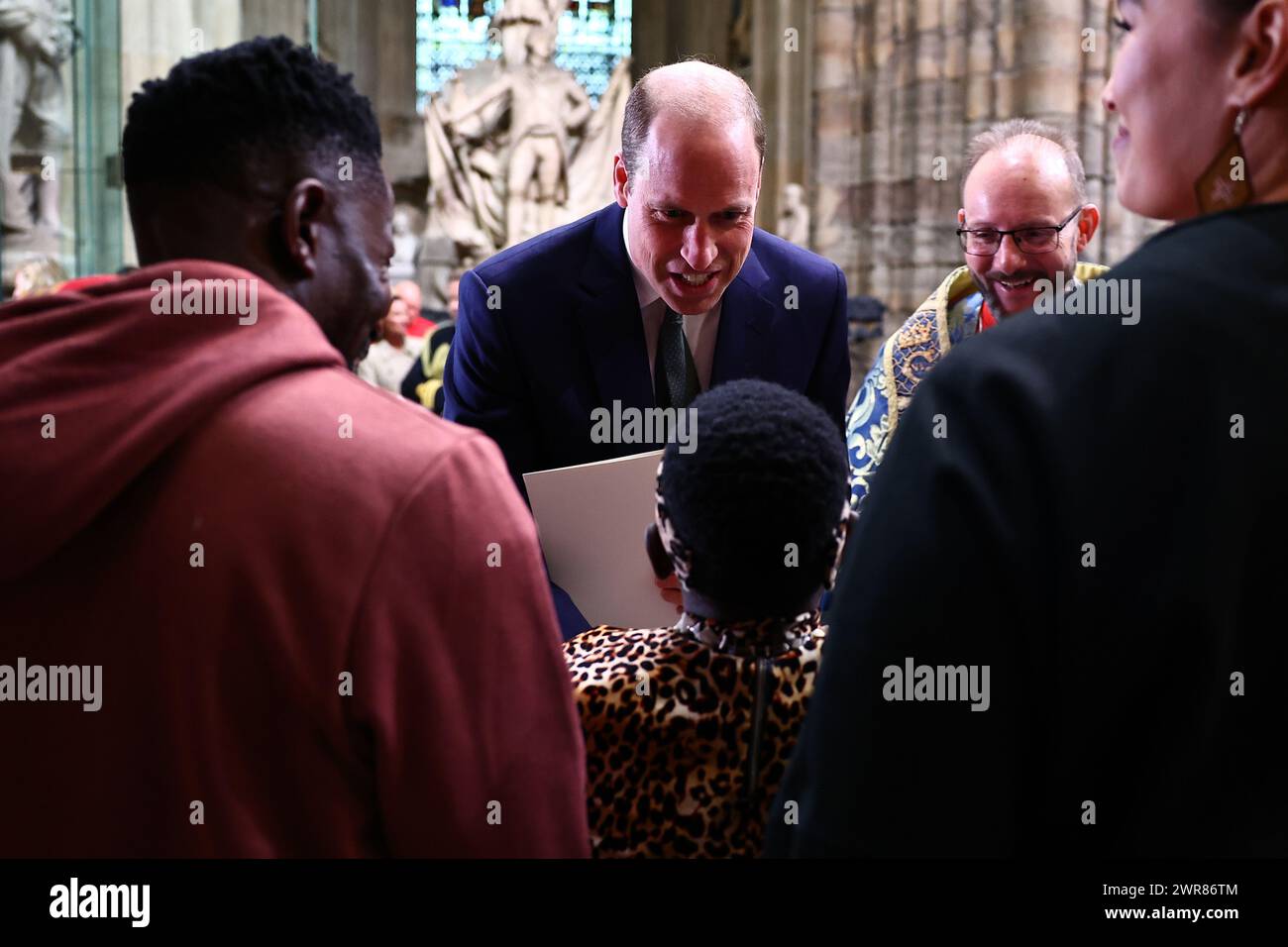 The Prince of Wales speaks to guests during the annual Commonwealth Day ...