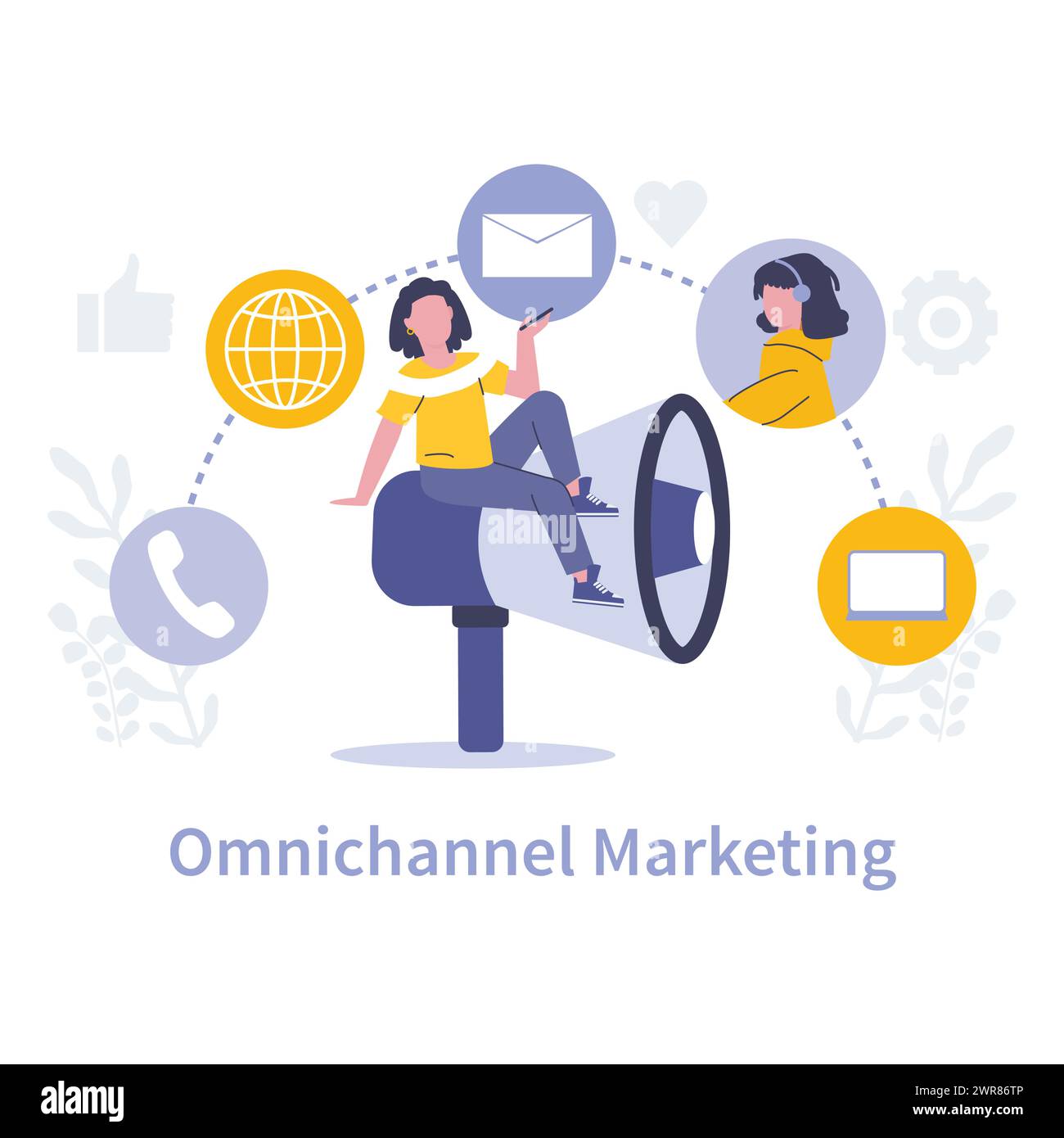 Customer Interaction in marketing concept. Omnichannel Marketing ... Customer Interaction in marketing concept. Omnichannel Marketing ...