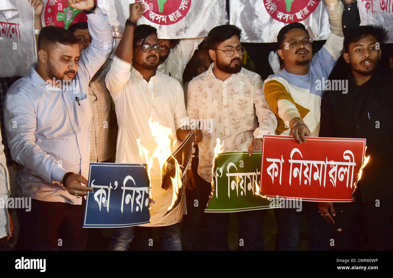 Caa protest assam 1 jpg hi-res stock photography and images - Alamy