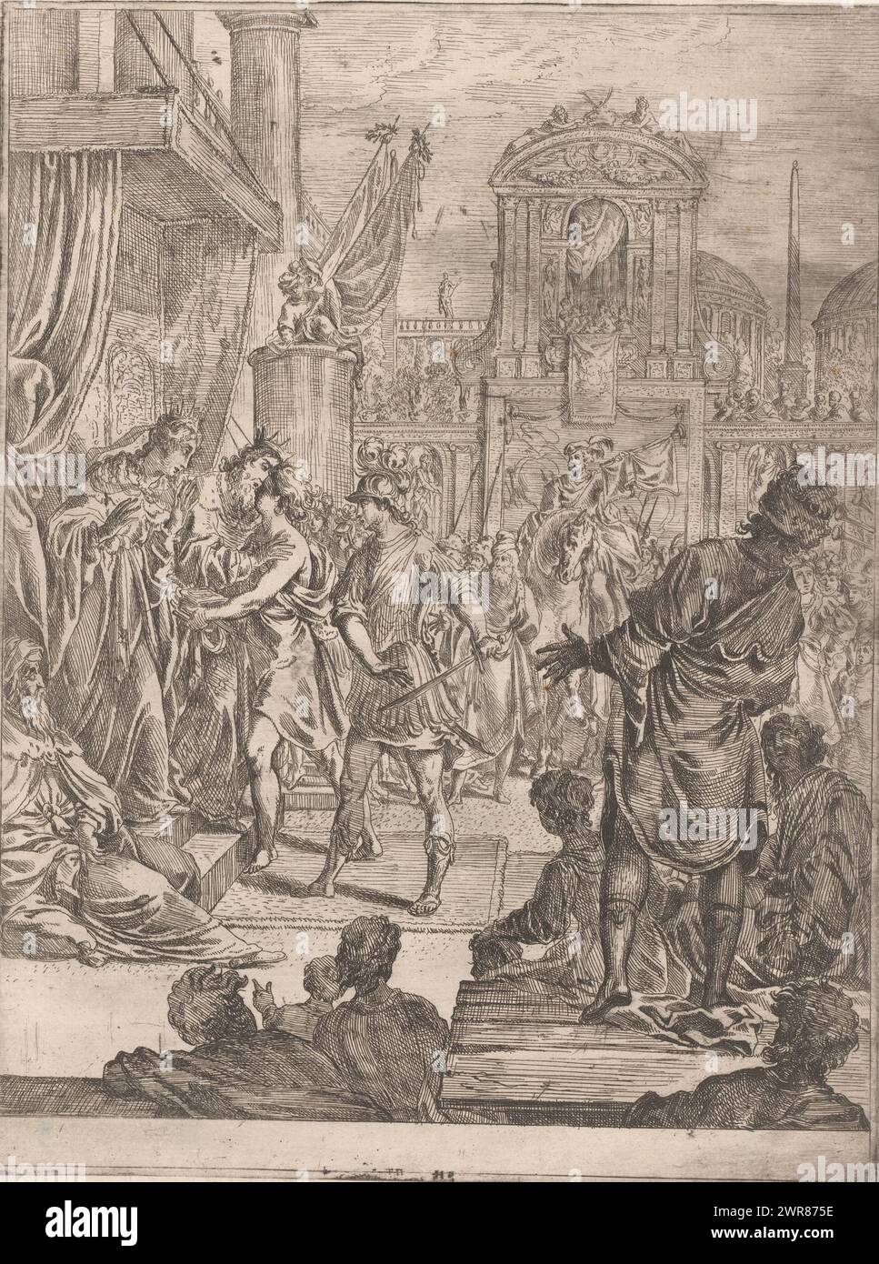 Paris makes herself known to Hector Priam, print maker: Pierre Lemaire ...