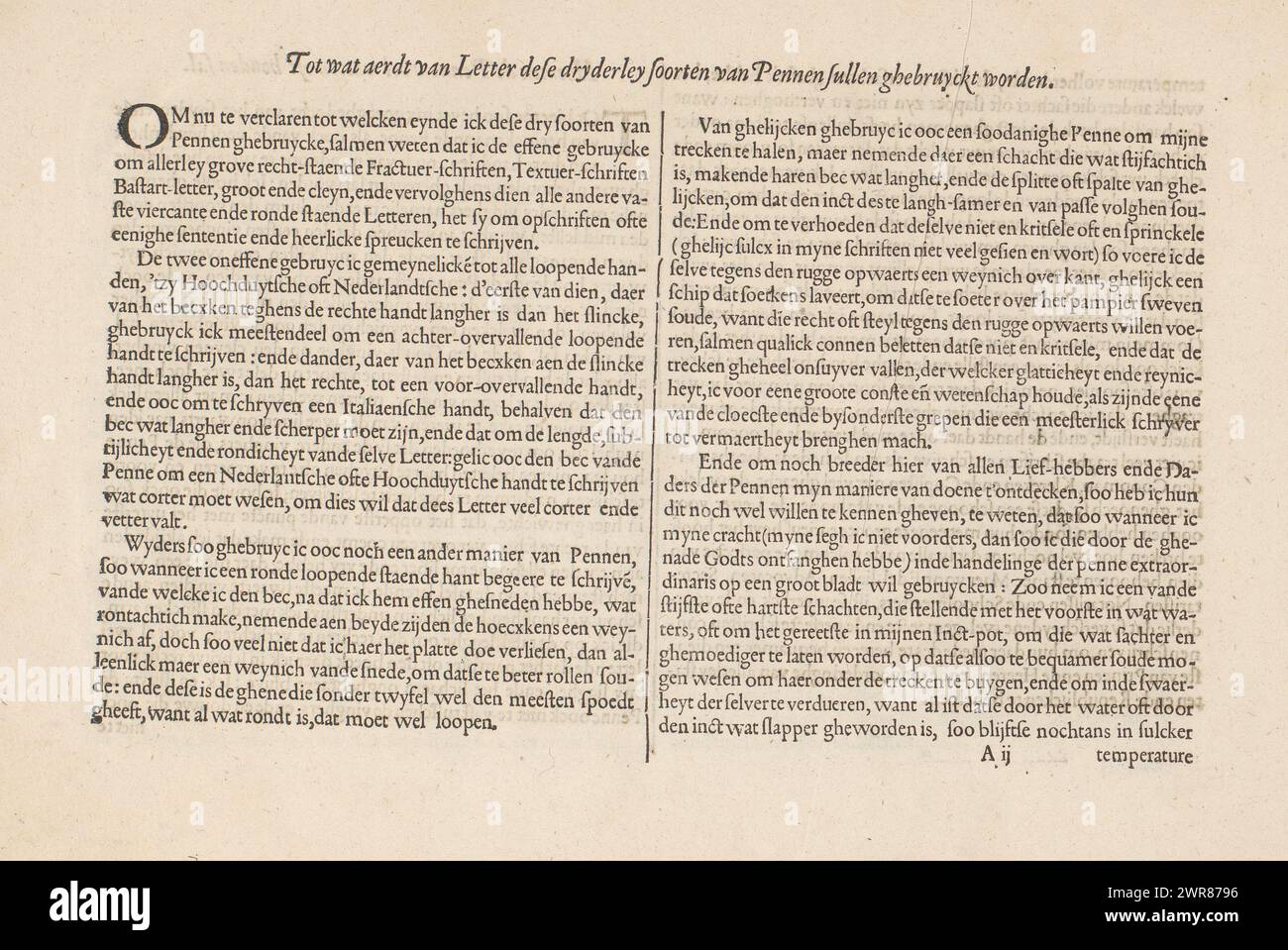 Tot wat aerdt van letter dese dryderley types hi-res stock photography ...