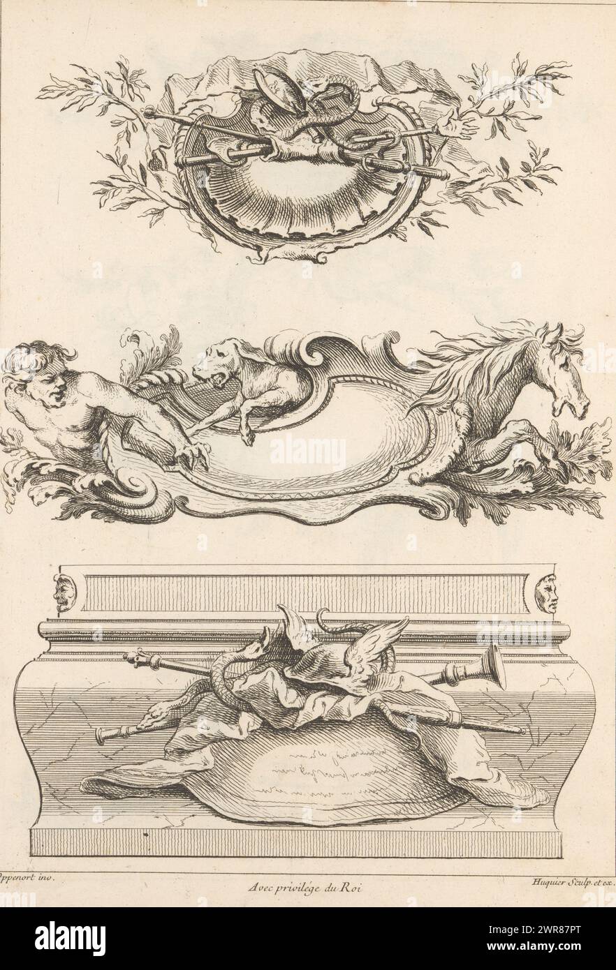 Three designs for cartouches, Designs for cartouches (series title ...